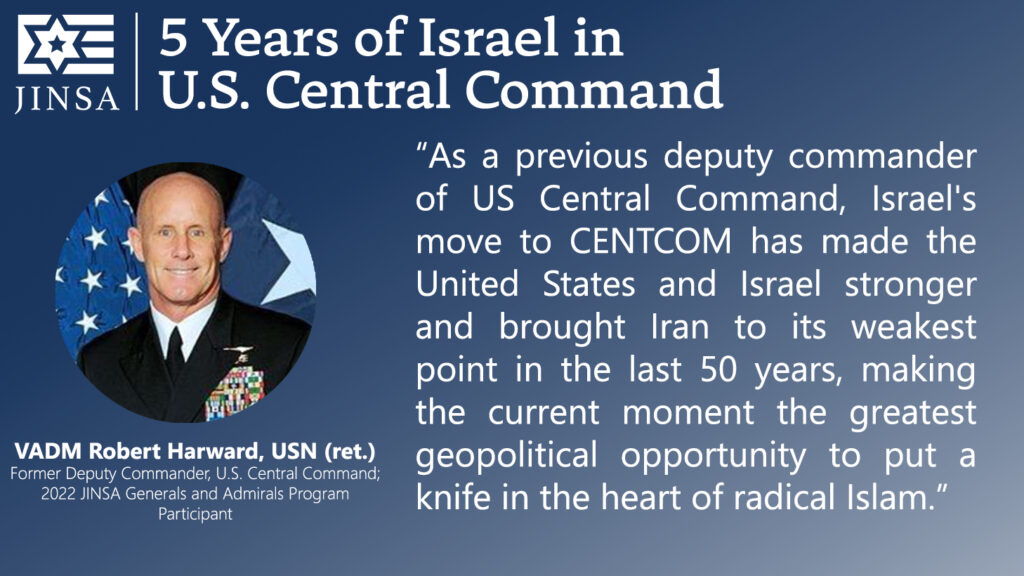 Five Years Since Israel’s Shift to U.S. Central Command - JINSA